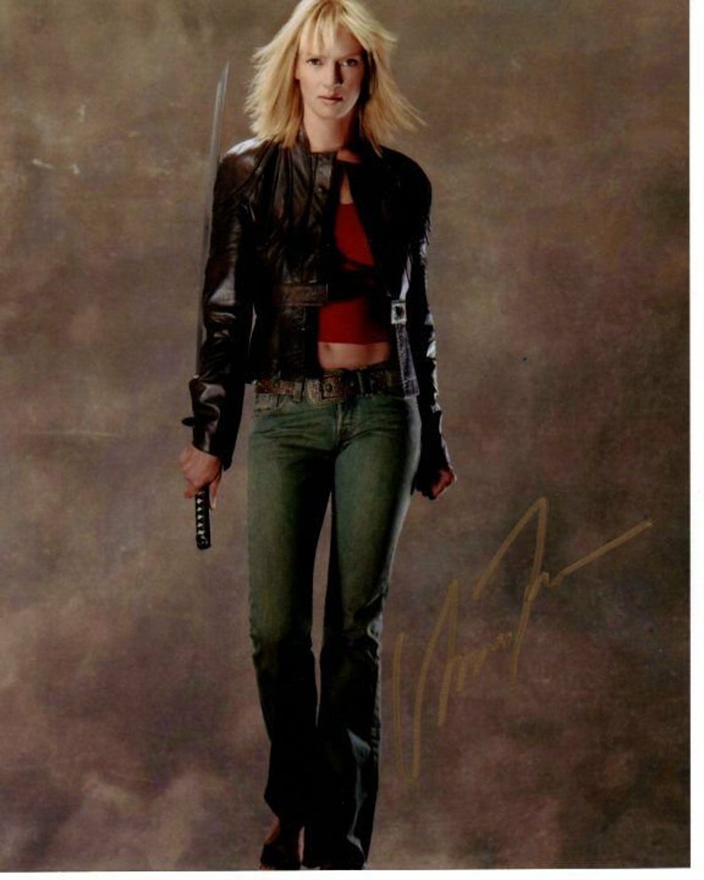 Uma Thurman Signed Autographed Kill Bill the Bride Photo - Etsy
