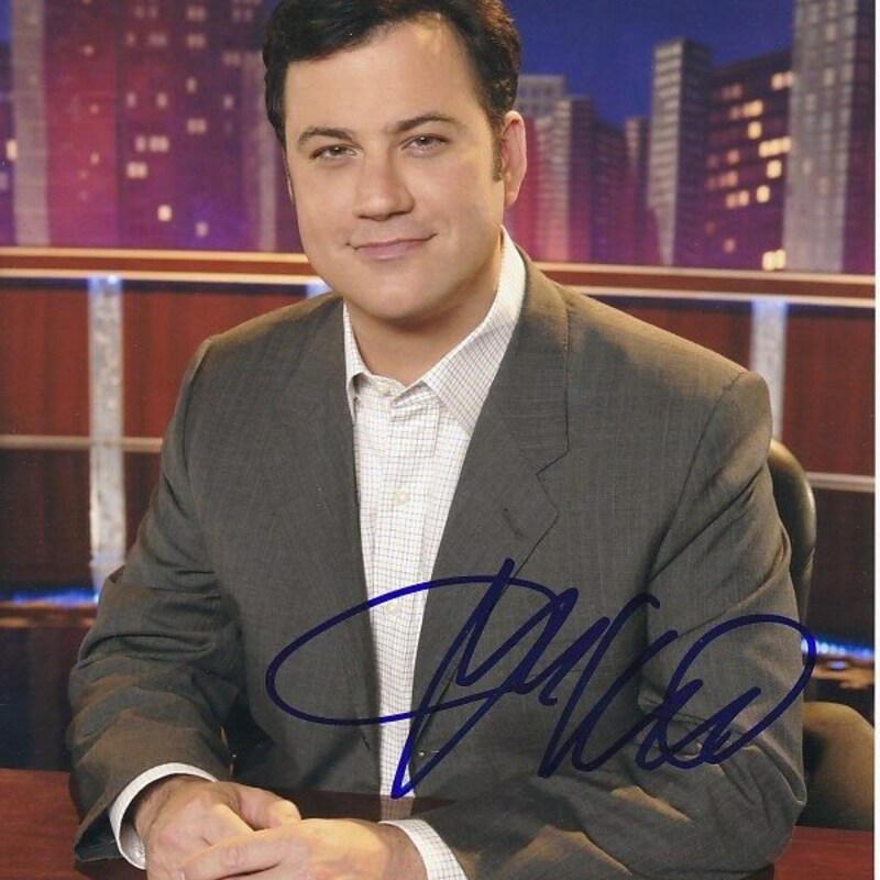 Jimmy Kimmel Autograph - Etsy