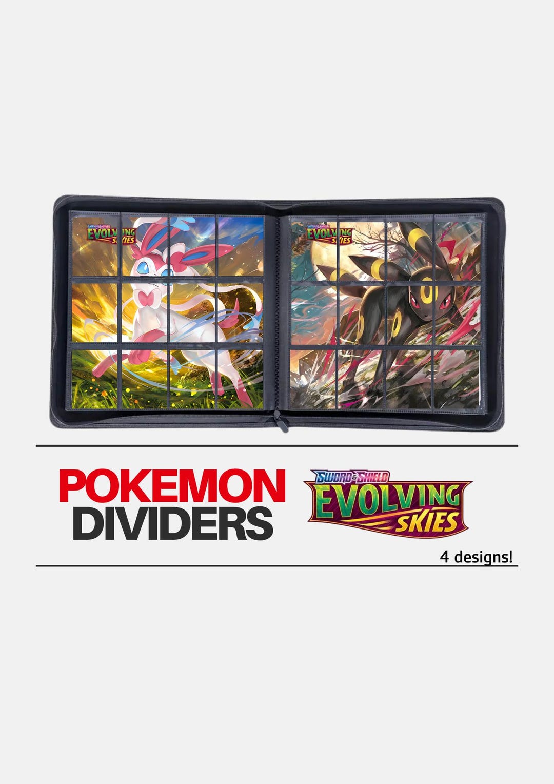 12 Pocket Evolving Skies | Pokémon Set Dividers for Binder - Etsy