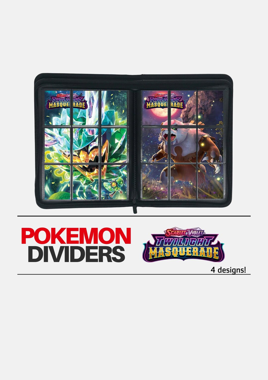 Twilight Masquerade | Pokémon Set Dividers for Binder - Etsy