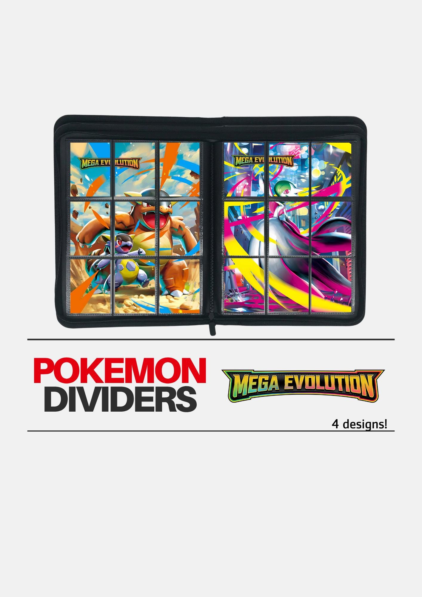 Mega Evolutions | Pokémon Set Divider for Binder - Etsy