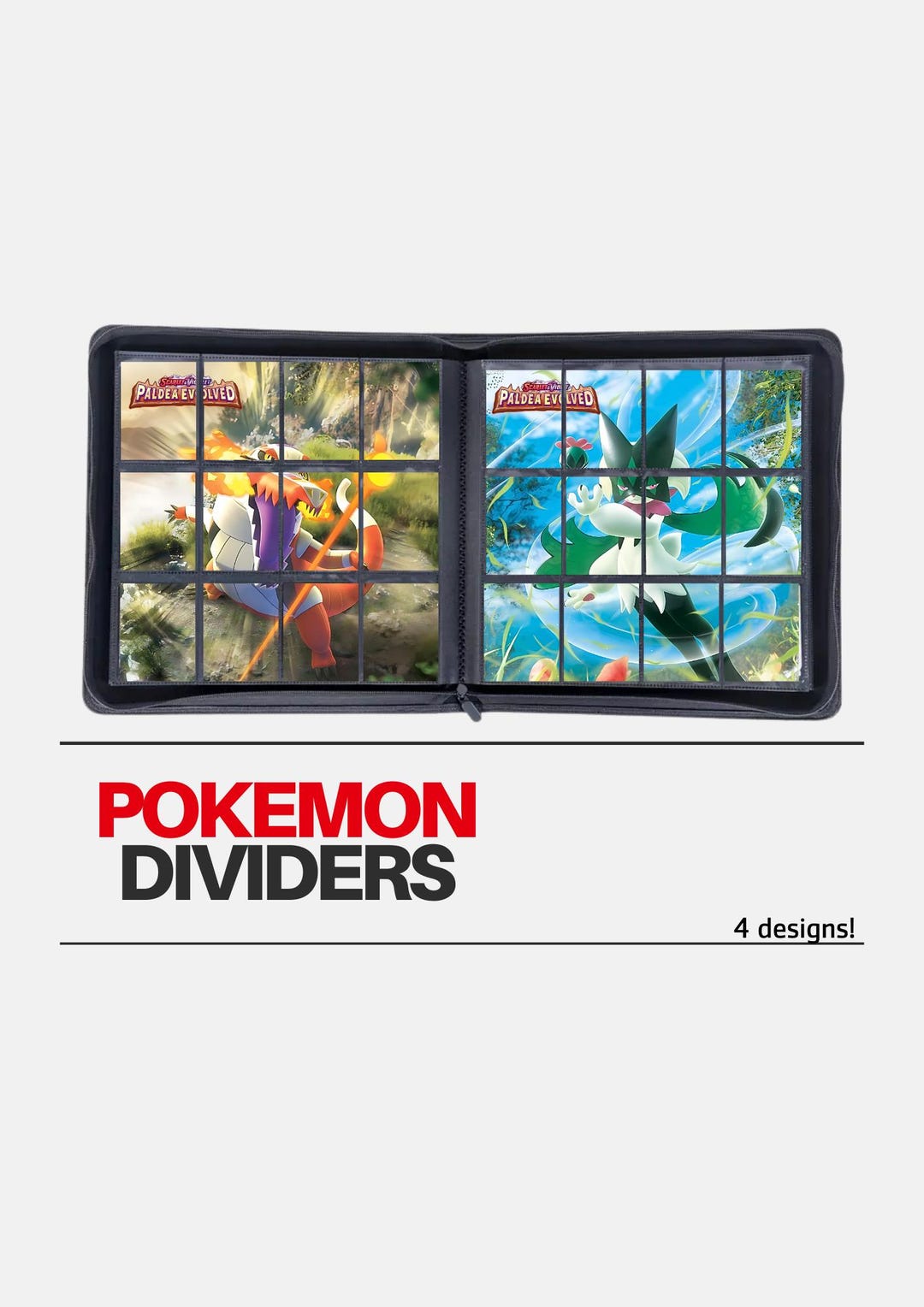 12 Pocket Paldea Evolved | Pokémon Set Dividers for Binder - Etsy
