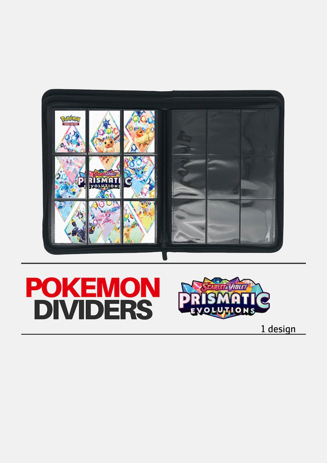 Prismatic Evolutions | Pokémon Set Dividers for Binder - Etsy