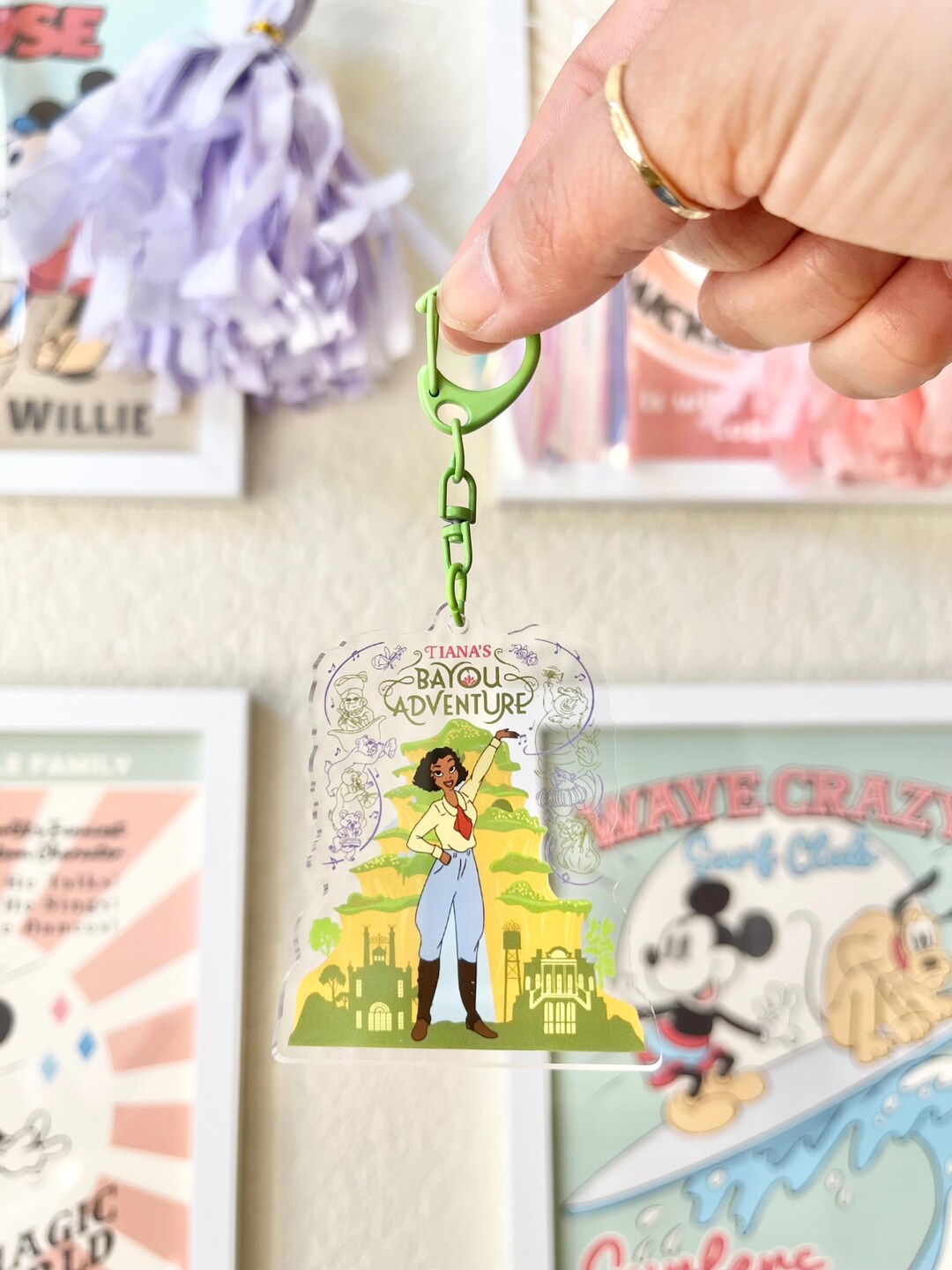 Disney Princess Tiana Adventure Keychain - Etsy