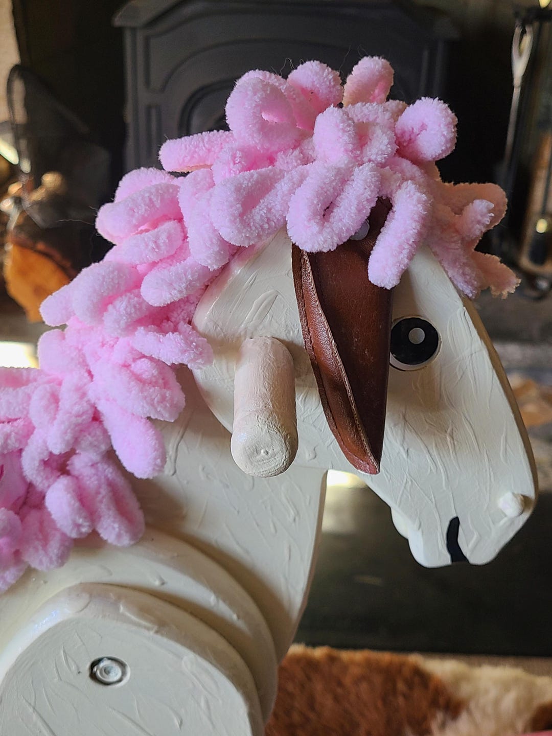 Wooden Pink Tye Dye Child Baby Rocking Horse Gift Personalized - Etsy