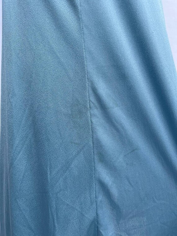 70’s Shimmer Blue Grecian Maxi Dress - Gem