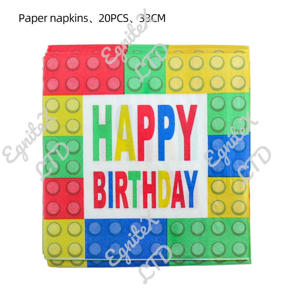 Block Party Building Blocks Birthday Decorations Party - Etsy
