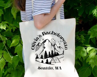 Camping Bachelorette Tote Camp Bach Party Bags Glamping - Etsy