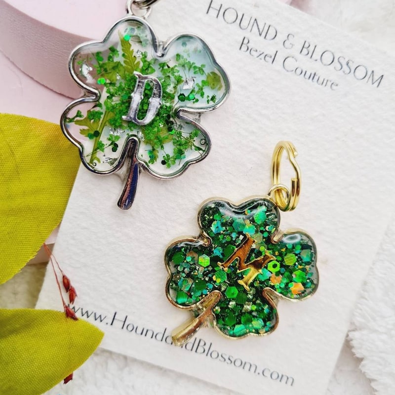 Clover Dog Tag - Etsy