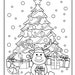 KIDS COLORING PAGES Christmas Santa Snowman Christmas Tree - Etsy Canada