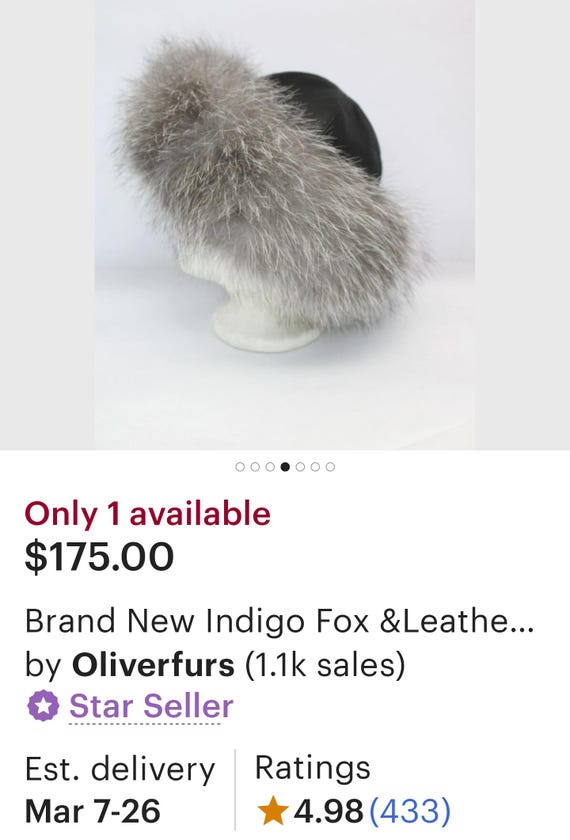 Wild Things Fox Fur Hat - Gem