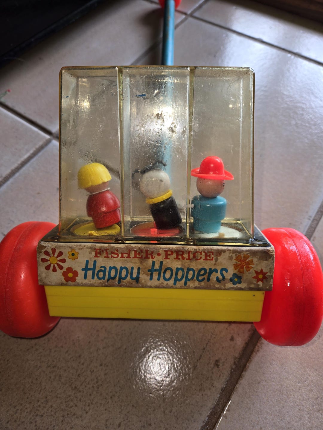 Fischer-price Happy Hopper Vintage 1960s Toddler Push Toy Baby Boomer ...