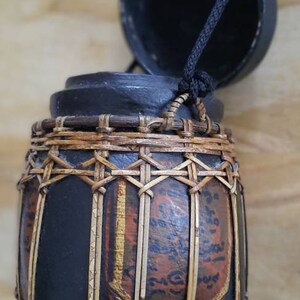 Lidded Rice Carrier Container Bamboo Lacquered Asia, Vintage - Etsy