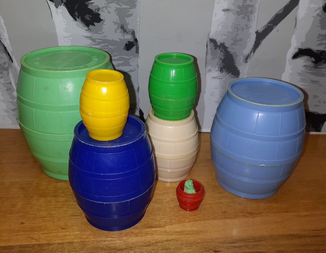 Child Guidance Nesting Barrels Multi-colored Plastic Vintage 1960s - Etsy