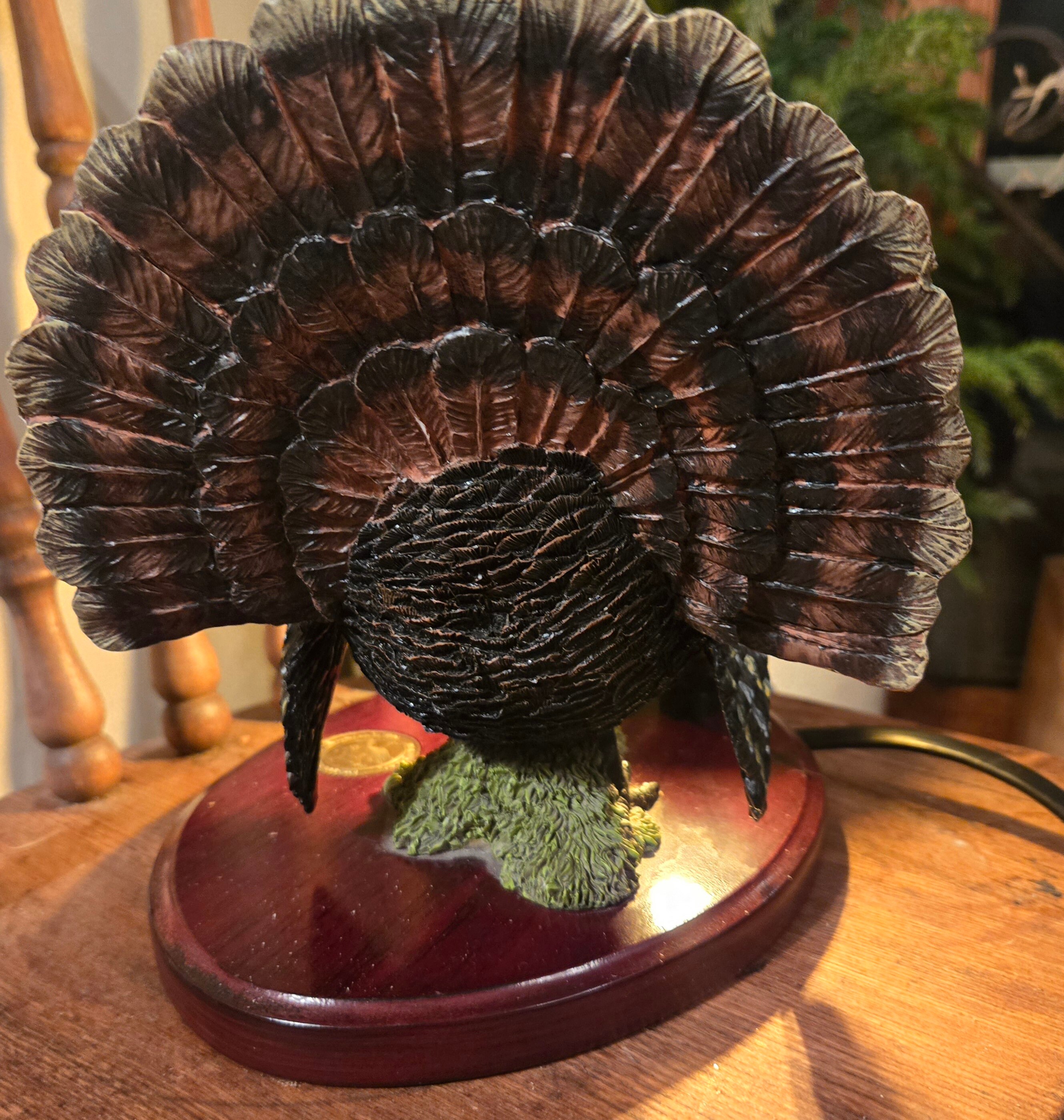 National Wild Turkey Federation Struttin Time Turkey Lamp Upcycled Man ...