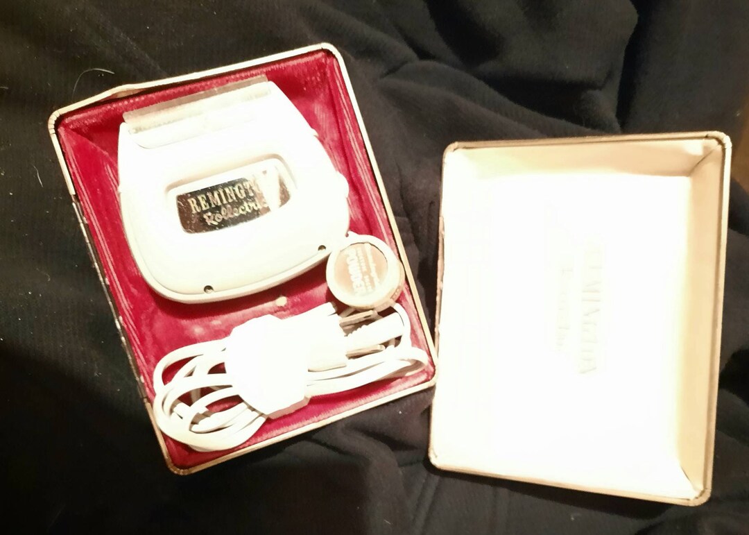 Remington Rollectric Shaver Cord Shave Powder Original Box, Vintage ...