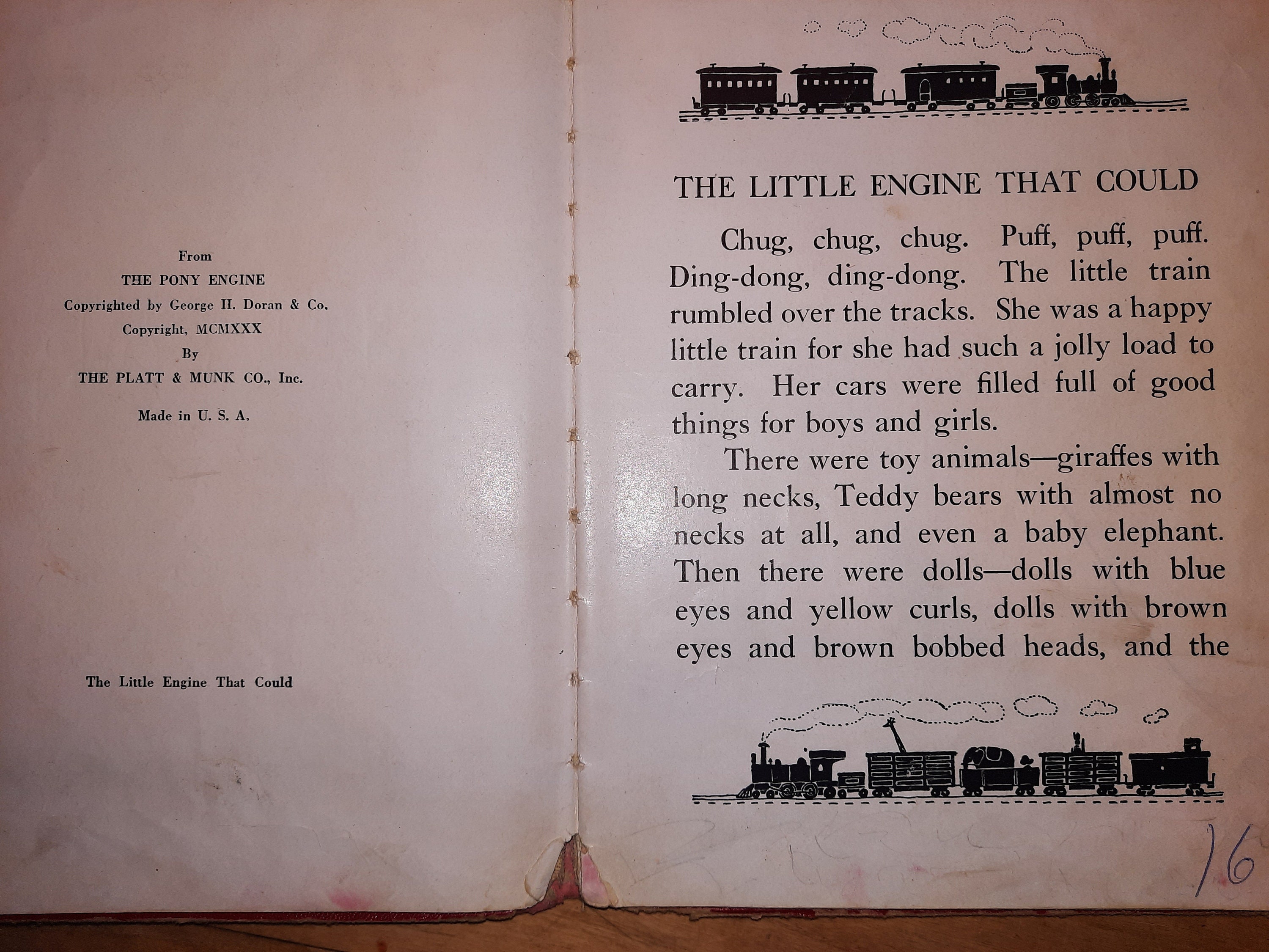 The Little Engine That Could Book C 1930 Illustrated by Watty Piper - Etsy