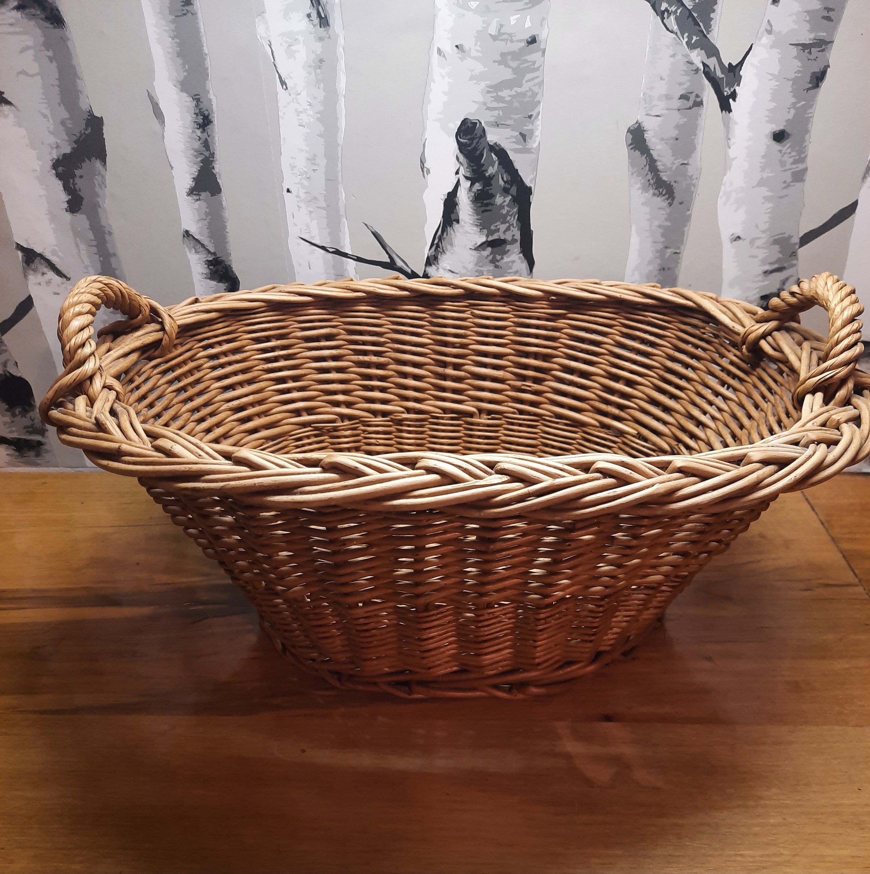 Mini Wicker Laundry Basket, Vintage - Etsy