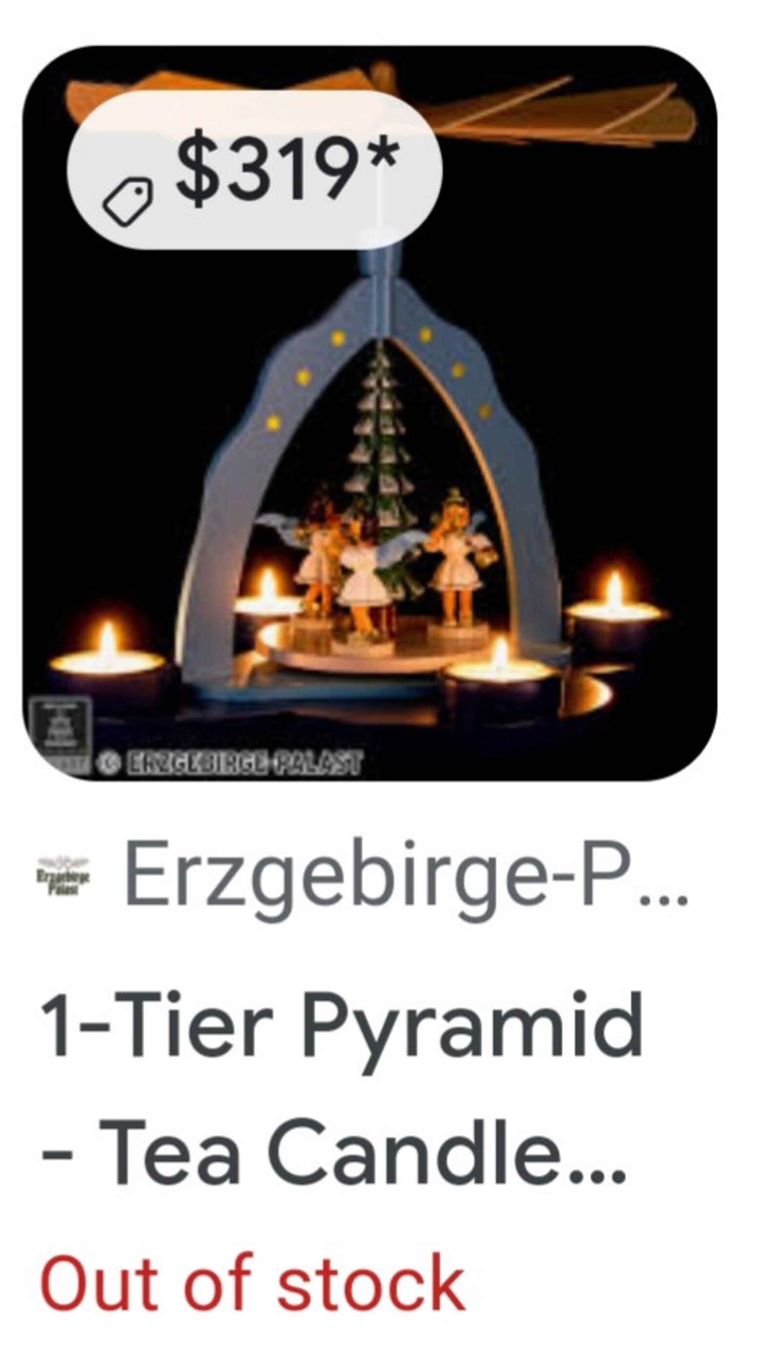 Blue Pyramid Candle Nativity Carousel, Germany Folk Art Traditional ...