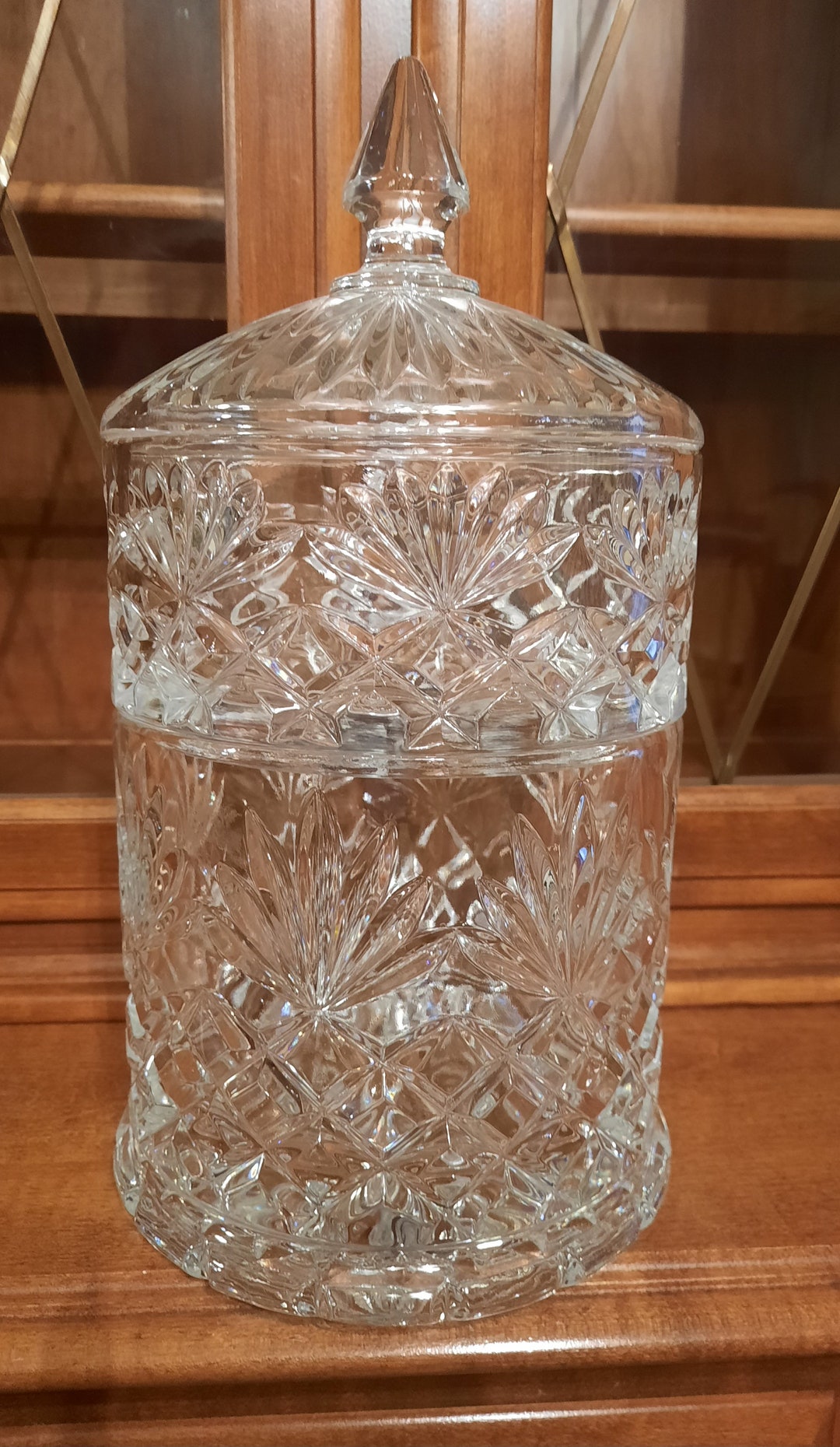 Cut Crystal Two Part Lidded Jar Bagels Cream Cheese, Shrimp Cocktail ...