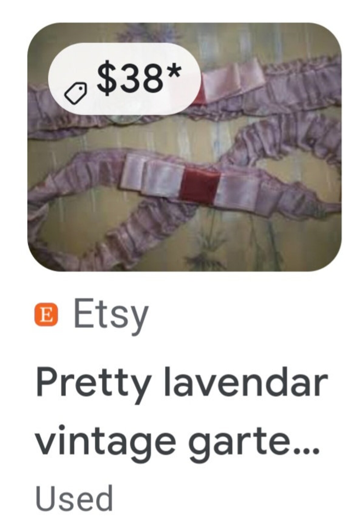 Silk Garters Pink Green Rose Ribbon Work Antique Renactor Wedding Night ...