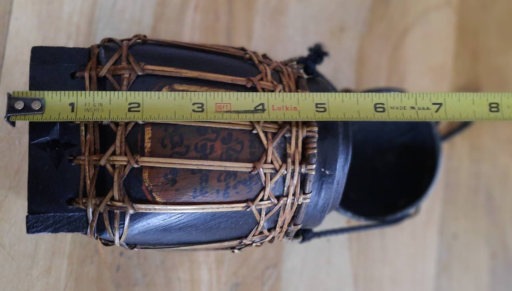 Asian Traditional Lidded Rice Carrier Container Bamboo Handcrafted ...