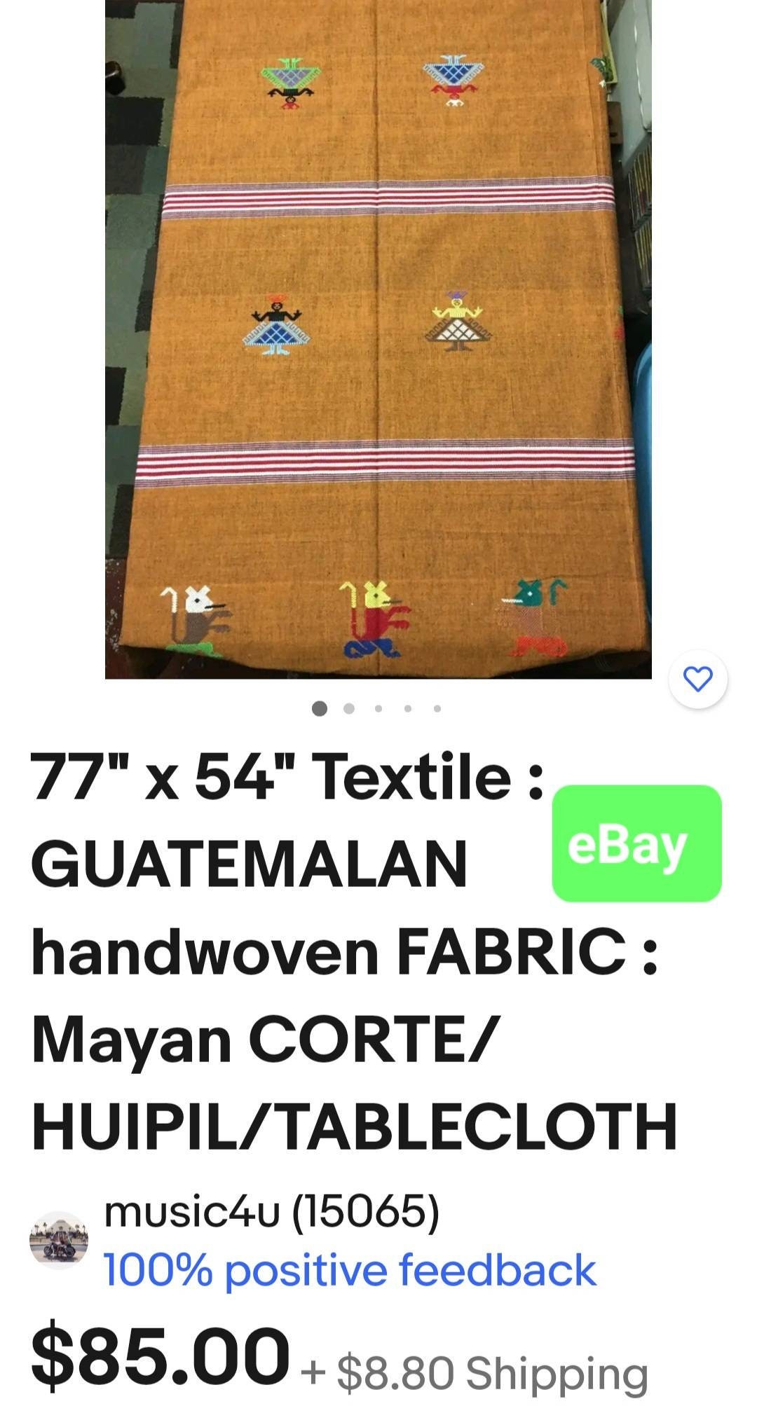Guatemalan Woven Textile Stripes Birds 60 in X 82 in Hanging, Bedspread ...