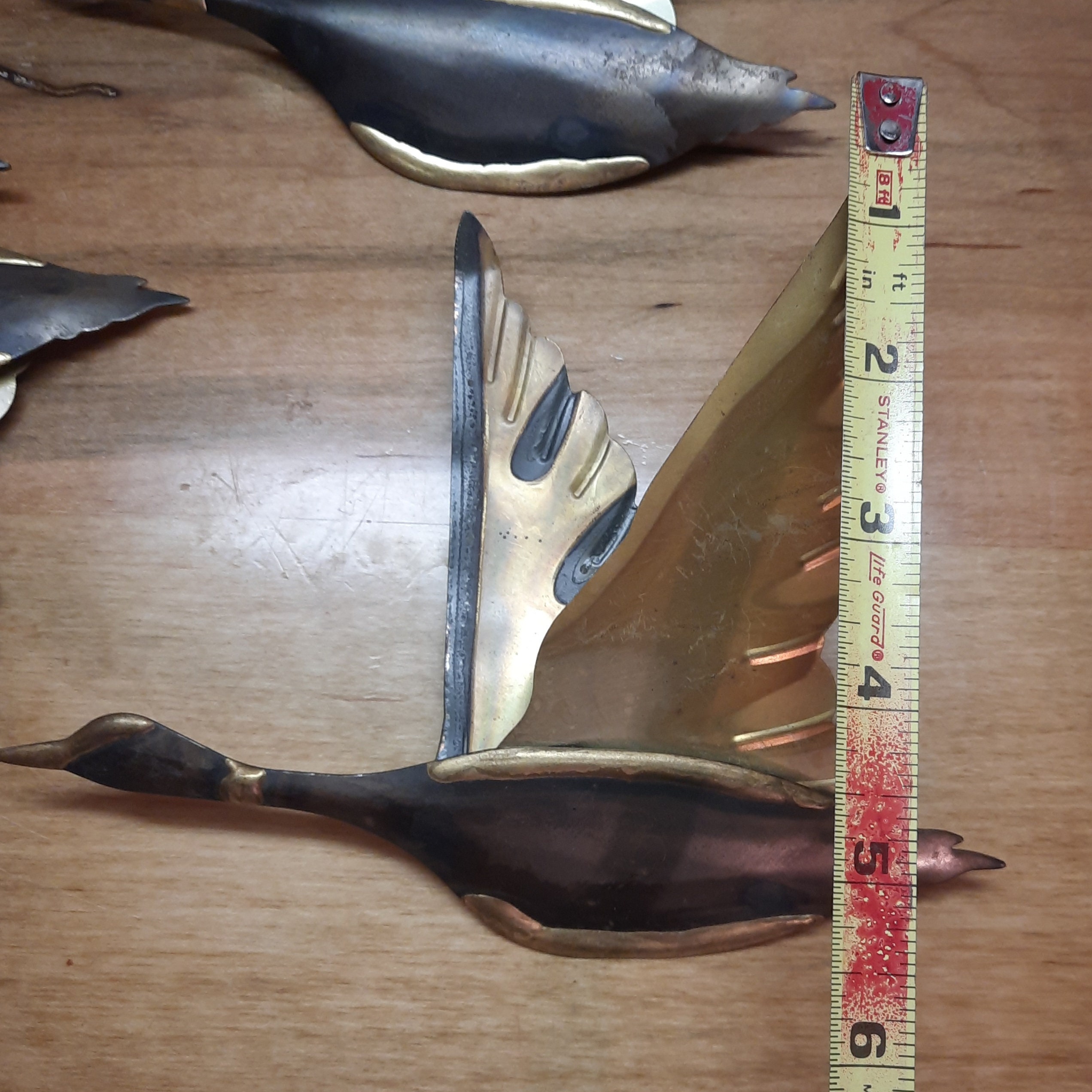 MCM Metal Ducks in Flight Wall Decor 5 Pc Set SALE Was 75 Now 68 - Etsy