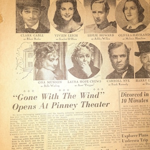 Gone With the Wind 3/5/40 Boise Capital News Advanced Movie Premiere ...
