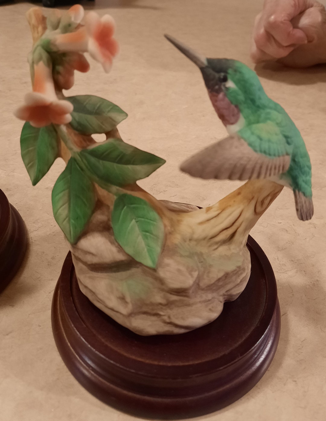 Andrea by Sadek Porcelain Black-chinned Hummingbird 1983 SALE! Was 58 ...