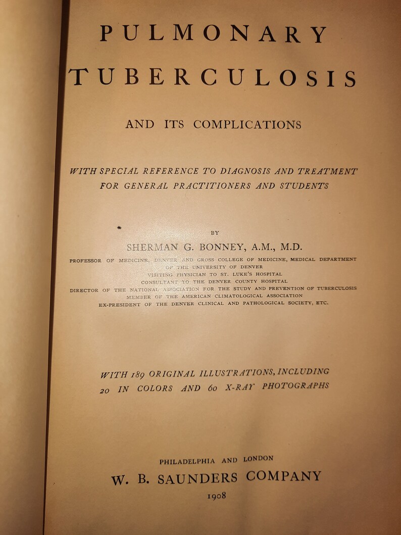 Pulmonary Tuberculosis and Its Complications -sherman Bonney Medical ...