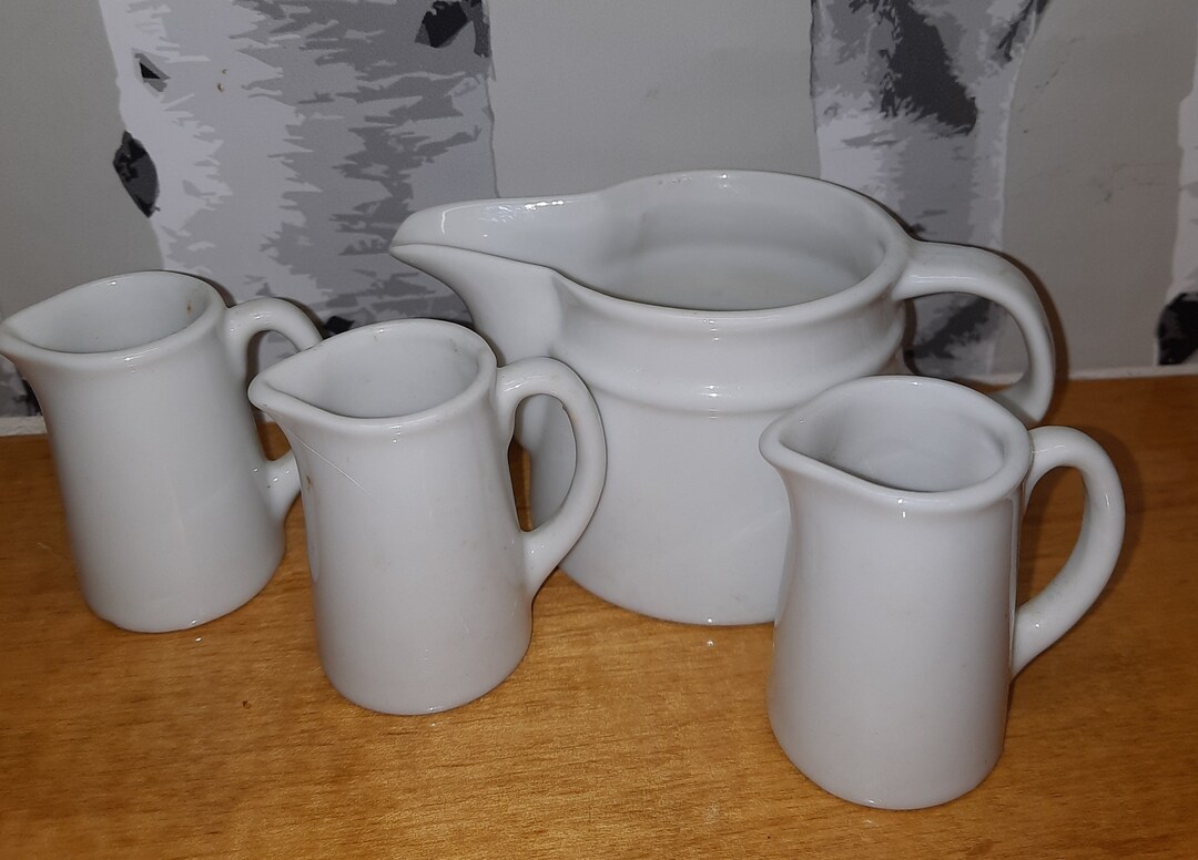 Vintage Restaurant Creamers Ceramic Three Individual Small One - Etsy