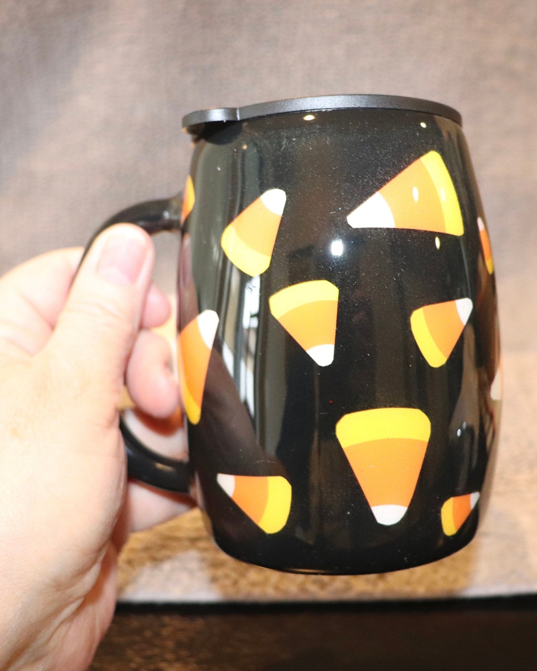 Candy Corn Halloween Mug 14oz - Etsy