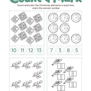 Kids Christmas Activity Pages, INSTANT DOWNLOAD, Kids Activity Sheets ...