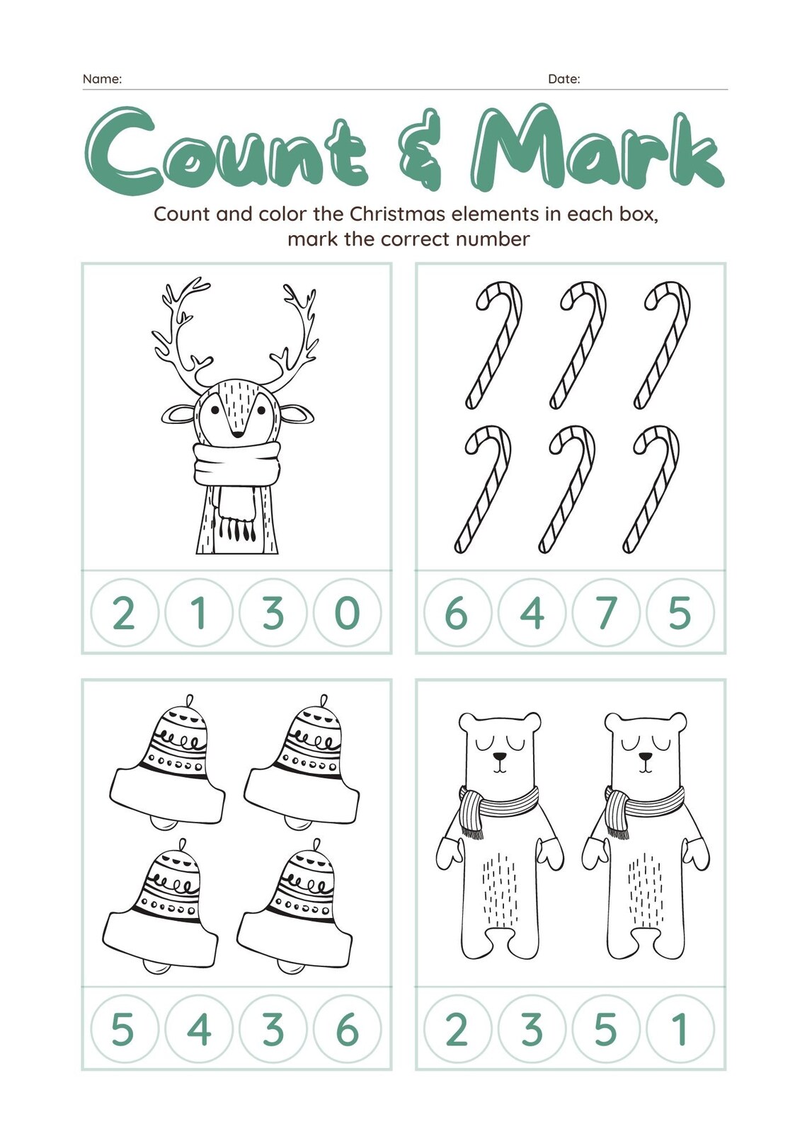 Kids Christmas Activity Pages, INSTANT DOWNLOAD, Kids Activity Sheets ...