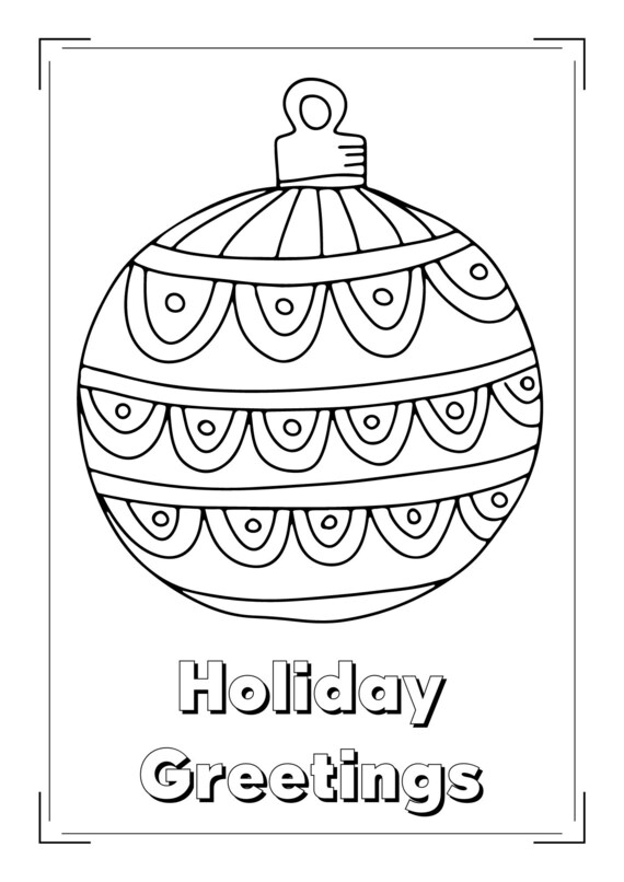 Seasons Greetings Coloring Pages