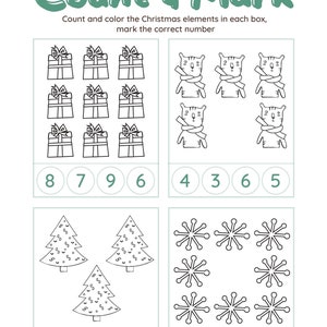 Kids Christmas Activity Pages, INSTANT DOWNLOAD, Kids Activity Sheets ...