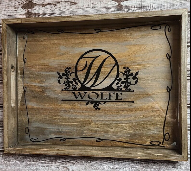 Monogrammed Custom Serving Trays - Etsy