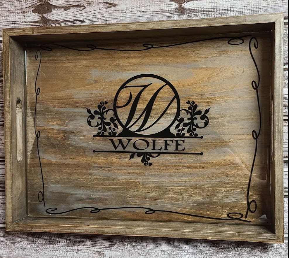 Monogrammed Custom Serving Trays - Etsy