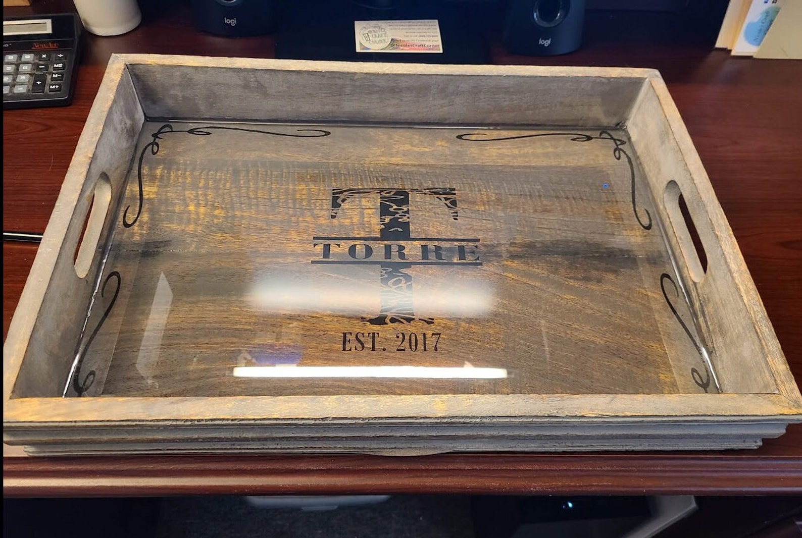 Monogrammed Custom Serving Trays - Etsy