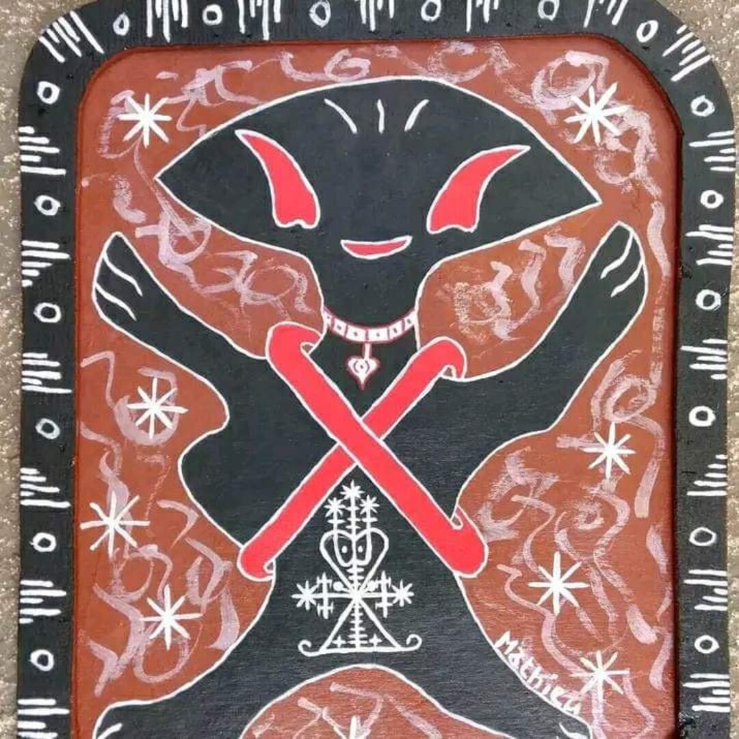 Mamam Brigitte Loa Lwa Vodou Voodoo Abstract Art- Andy Mathieu - Etsy