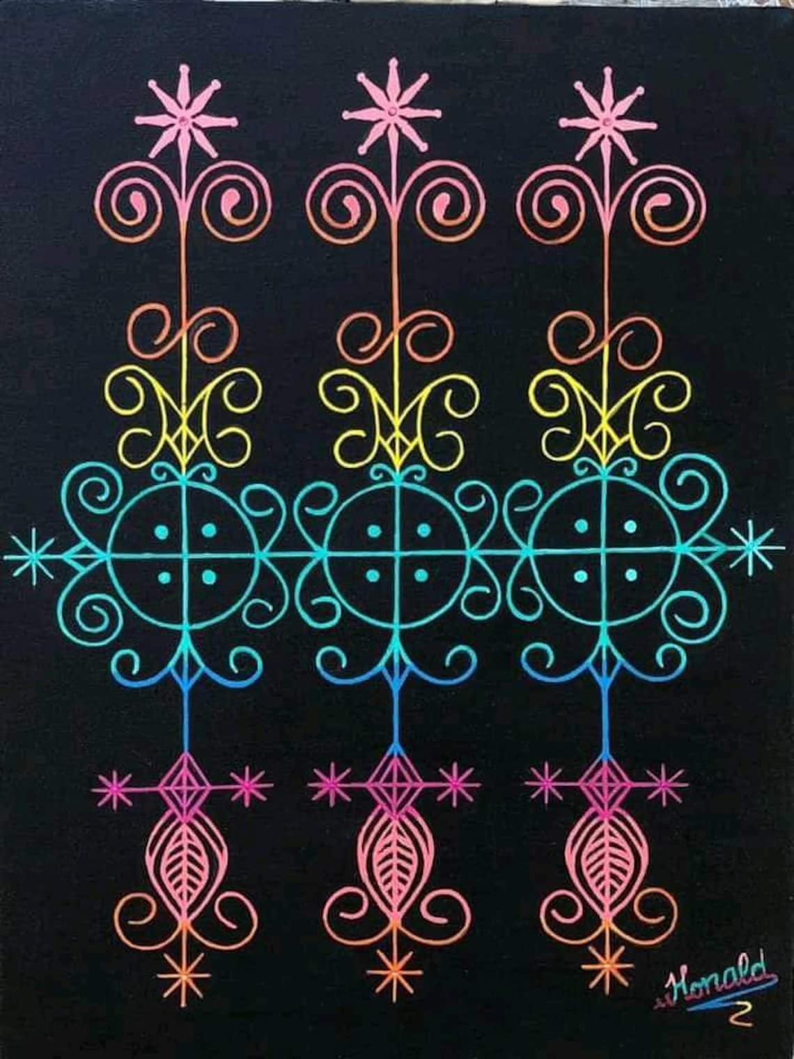 Vodou Voodoo Lwa Loa Marassa - Haitian Vodou Art - Honald Pierre Paul ...