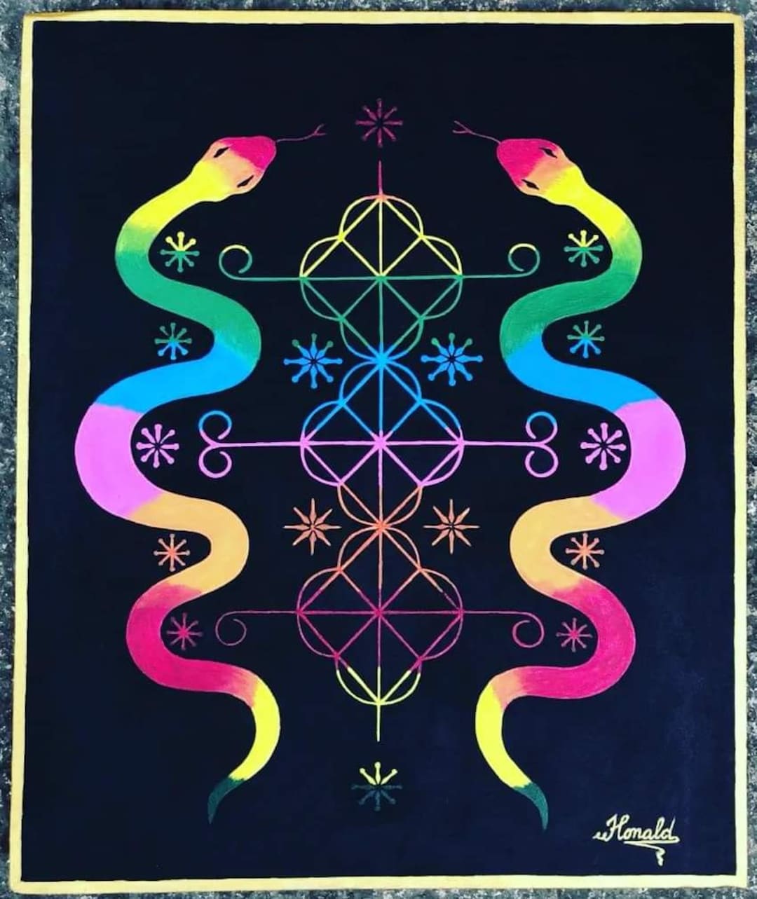 Damballa Veve - Haitian Vodou- Lwa Damballa Wedo - Honald Pierre Paul ...