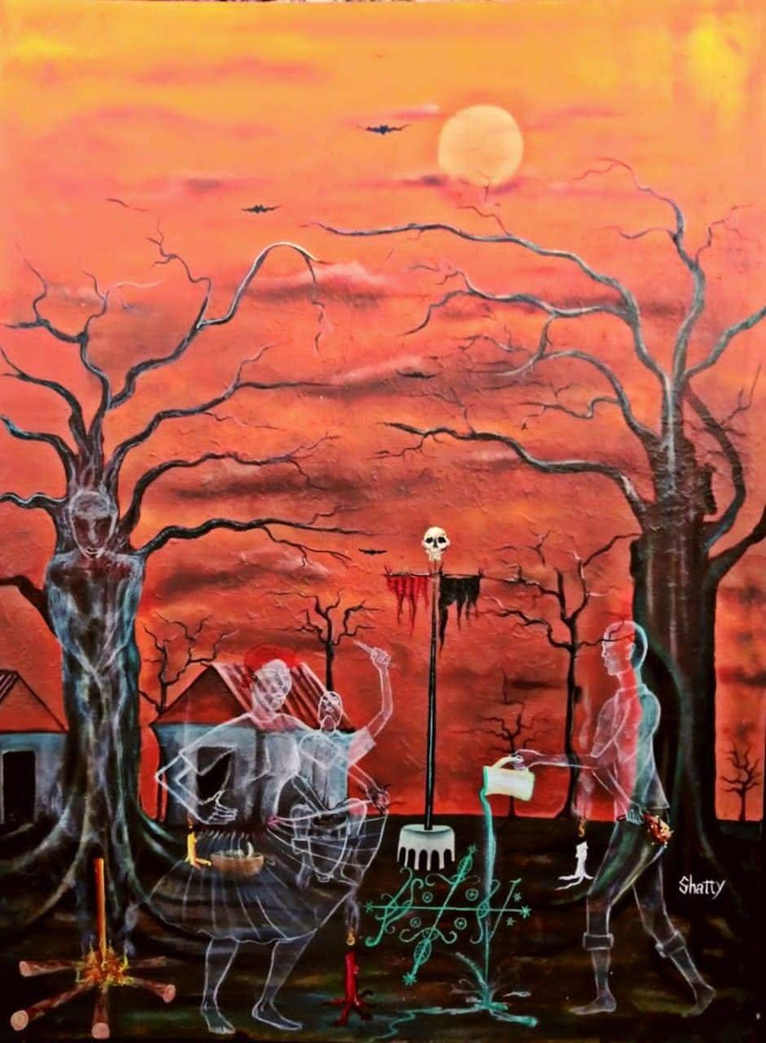 Haitian Vodou Folk Art- Artist Shatty - Etsy