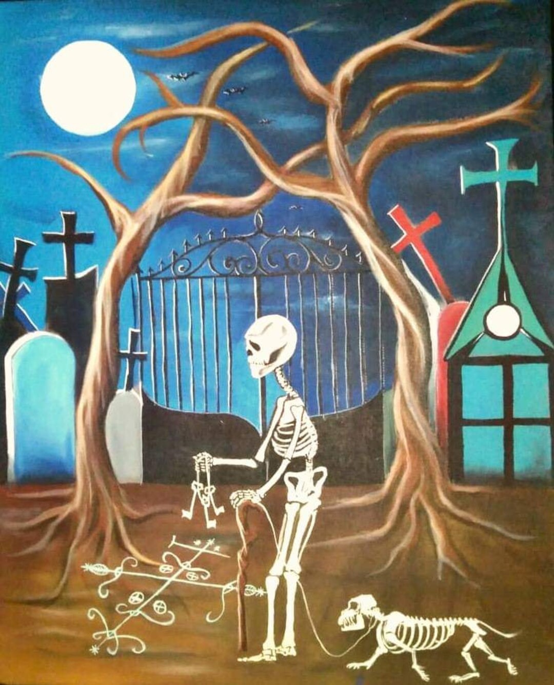Legba at the Gate - Vodou Voodoo Lwa Loa - Artist Shatty - Etsy