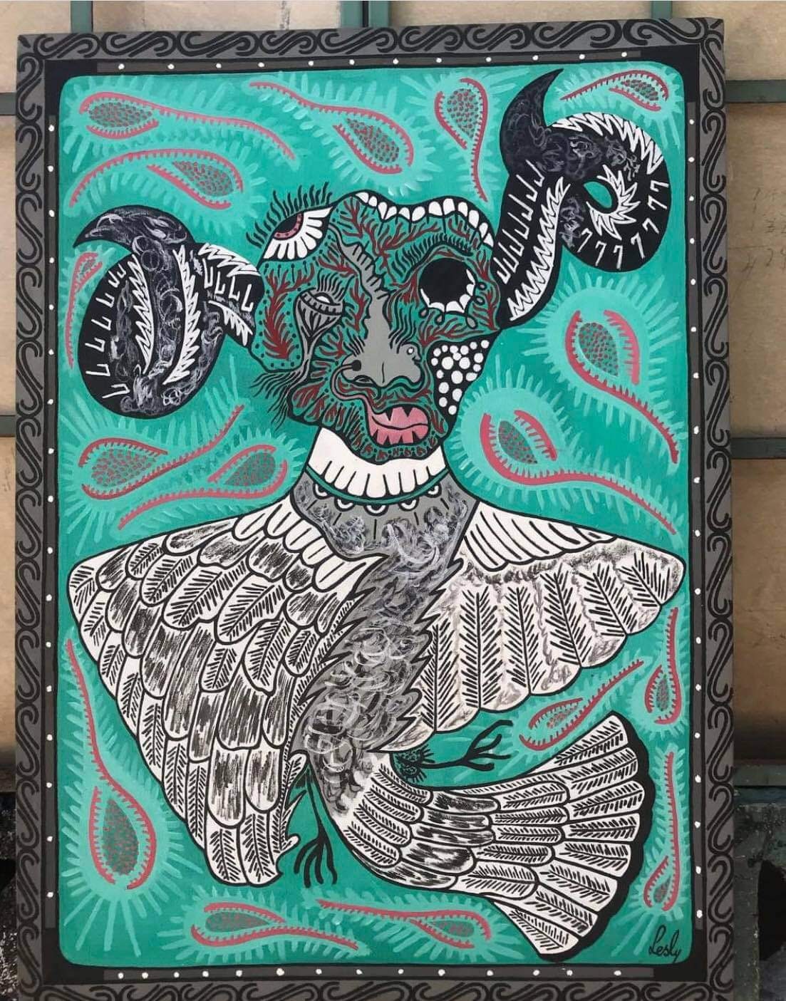 Haitian Vodou Folk Art - Strange Creature in His World - Lesly Pierre ...