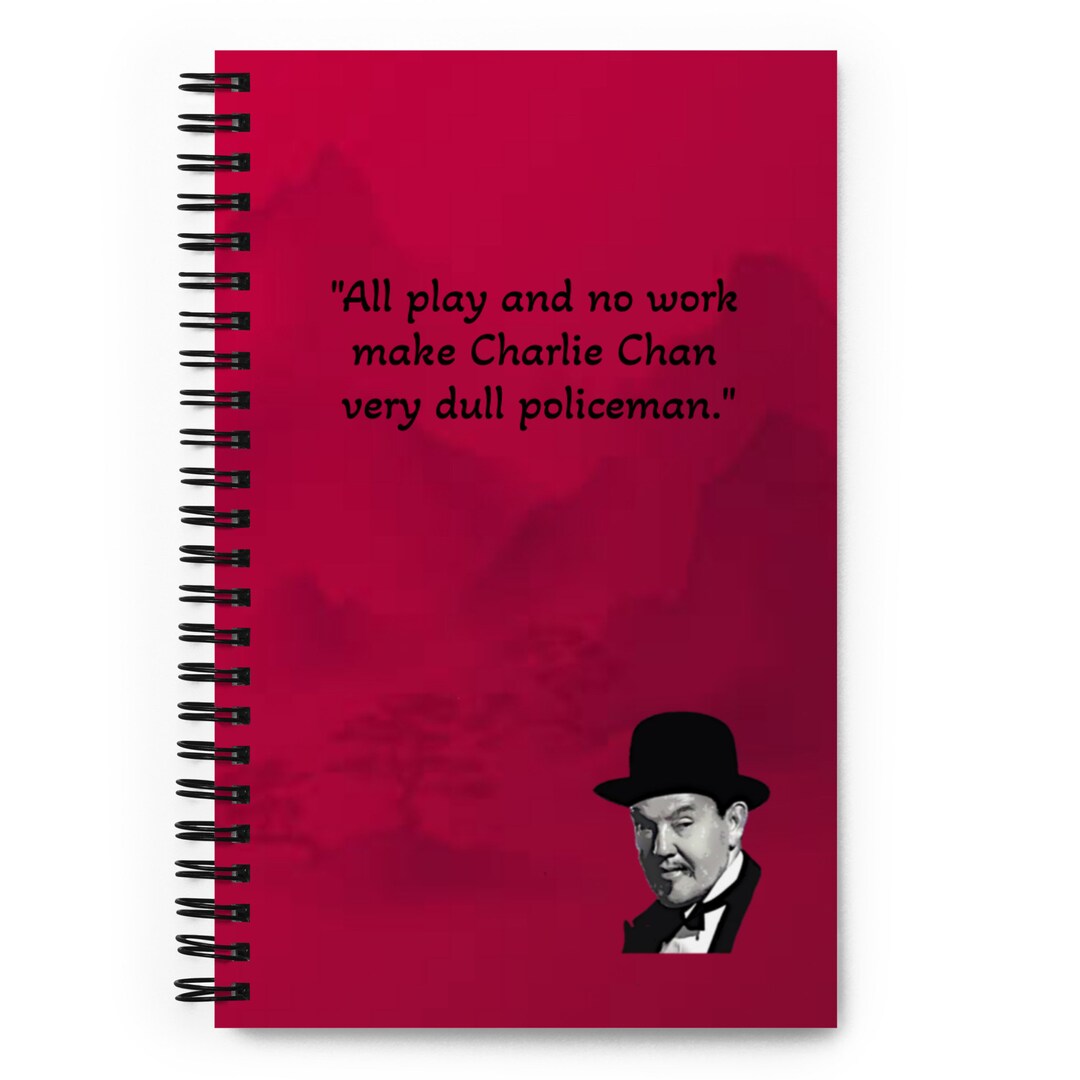Mr Chan's Oriental Mystical Landscape Sayings Red Spiral Notebook ...