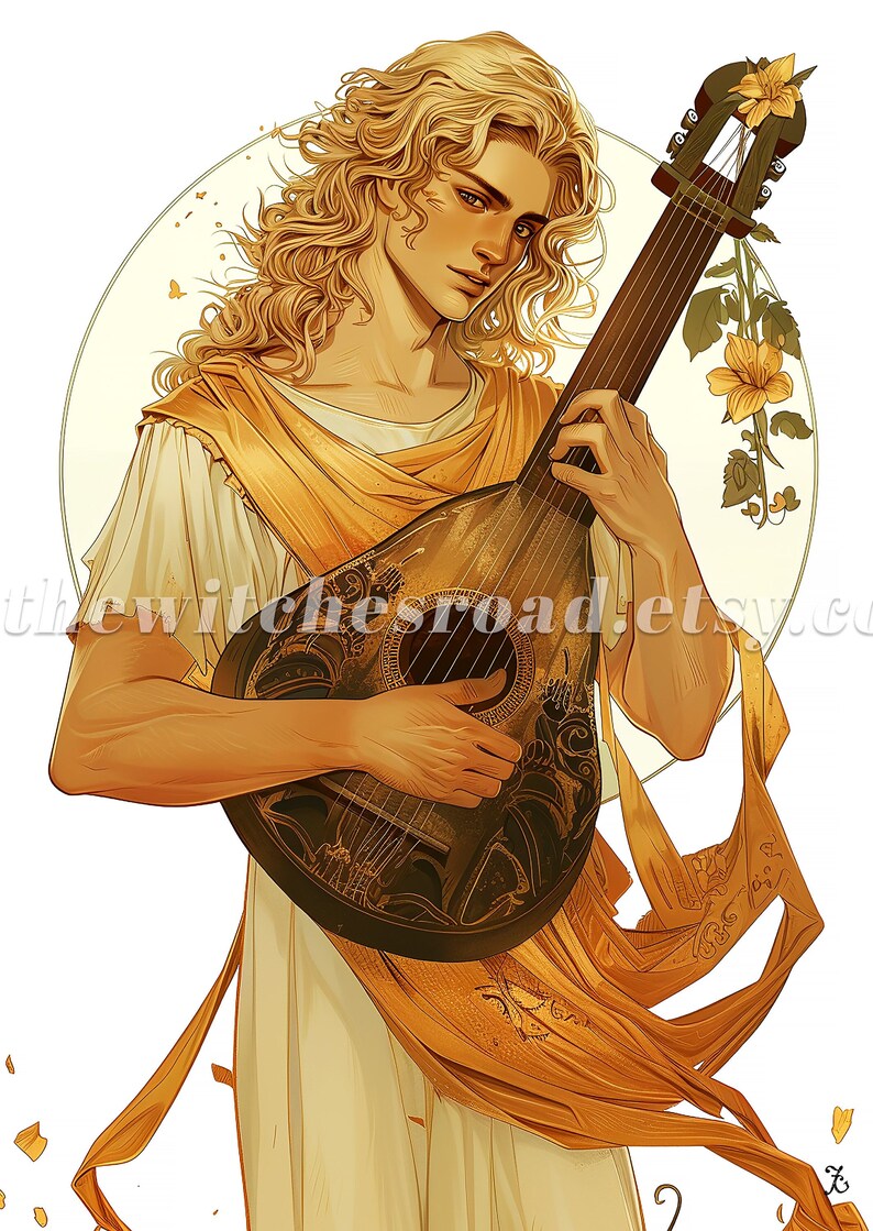 APOLLO APÓLLÔN ΑΠΟΛΛΩΝ digital Instant Download God of Oracles, Healing ...