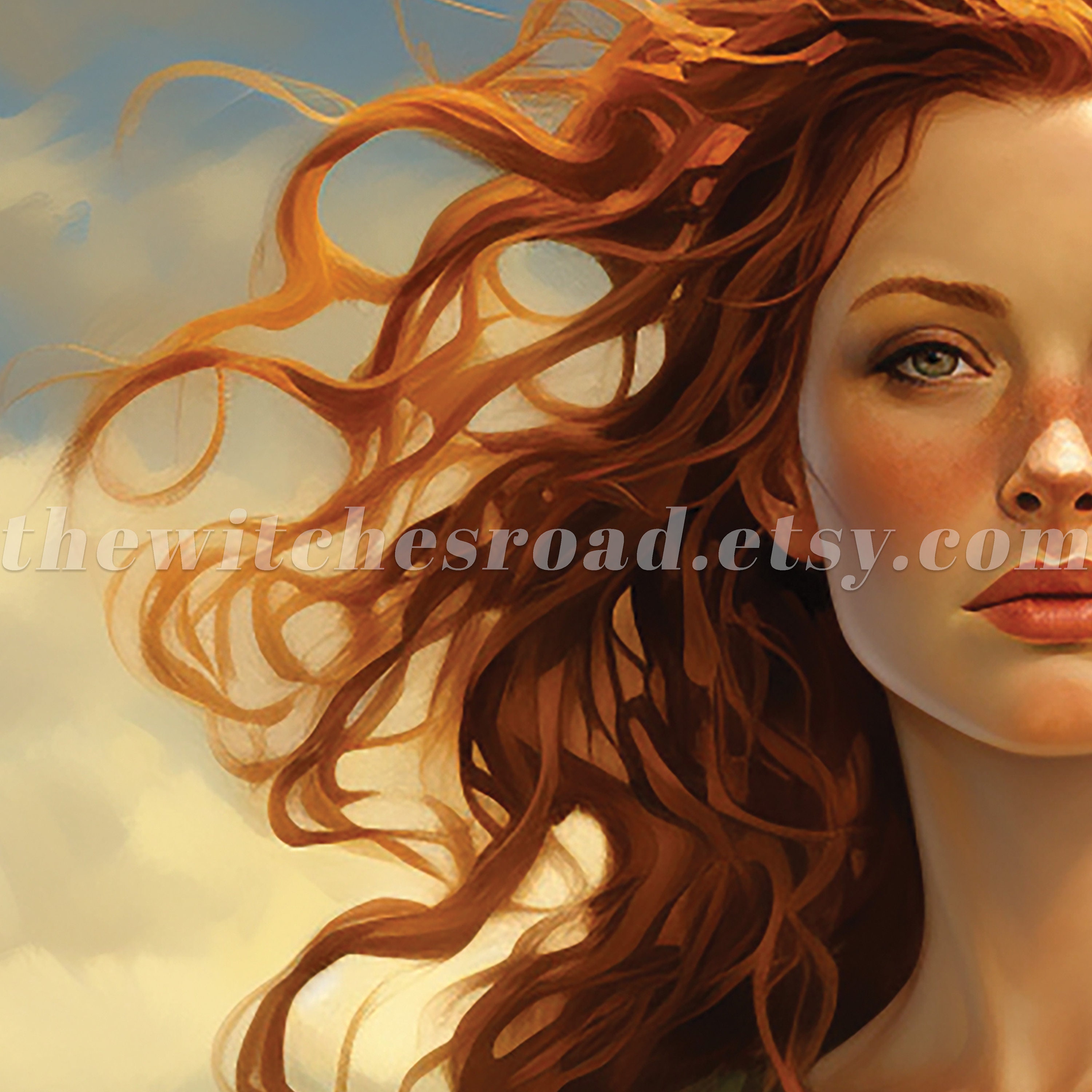 BRIGID PRINT Celtic Goddess of Fire, Spring, Wisdom, Poetry, Healing ...