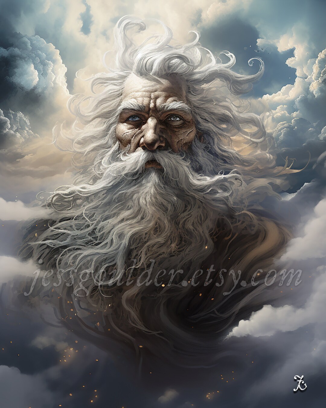 Uranus Primordial Greek Personification of the Sky - Etsy